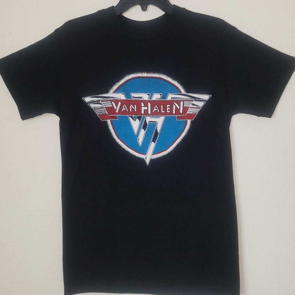 New "Van Halen" Classic Logo Unisex Silkscreen T-Shir… - Gem